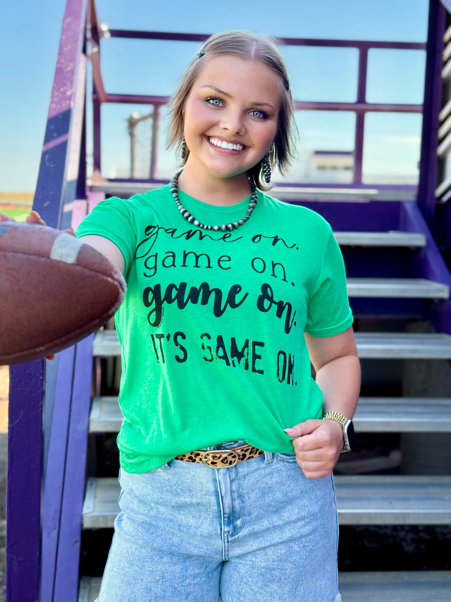 Game On. Custom Tee in Black Ink – Texas True Threads