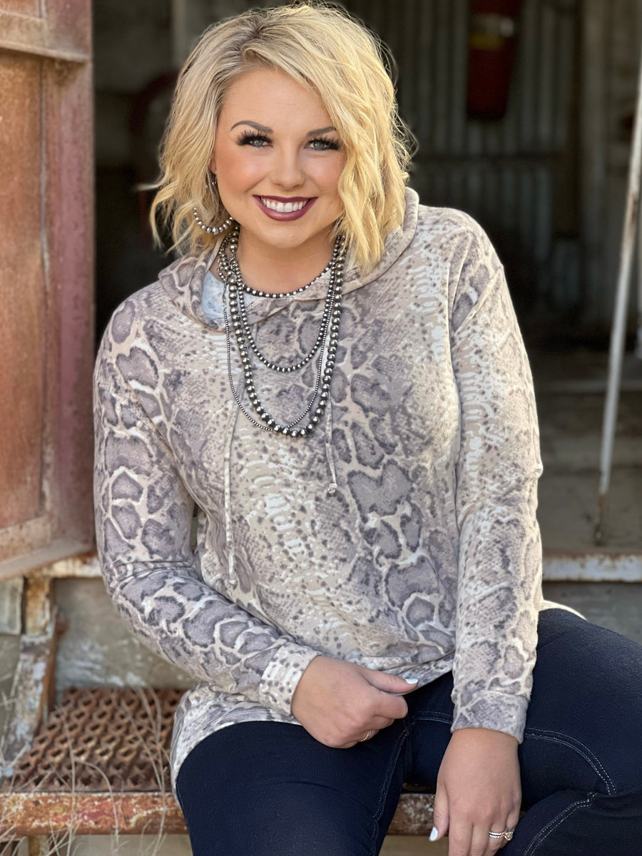 Snakeskin Leightweight Hoodie – Texas True Threads