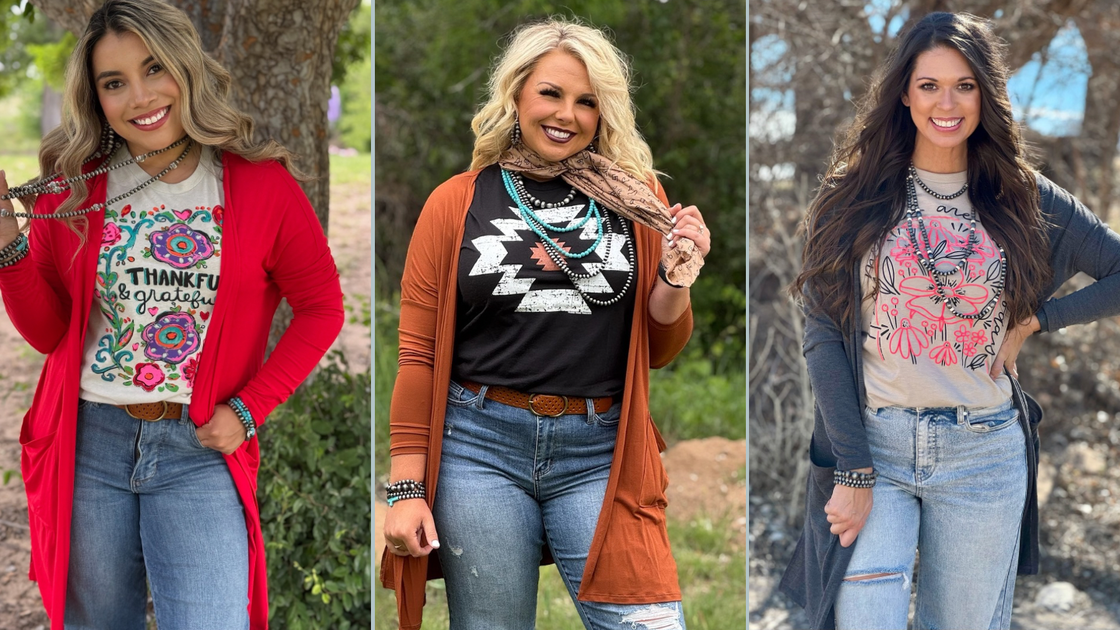 New Cardigans & Kimonos – Texas True Threads