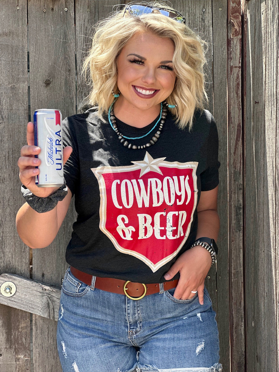 Cowboys & Beer Tee – Texas True Threads